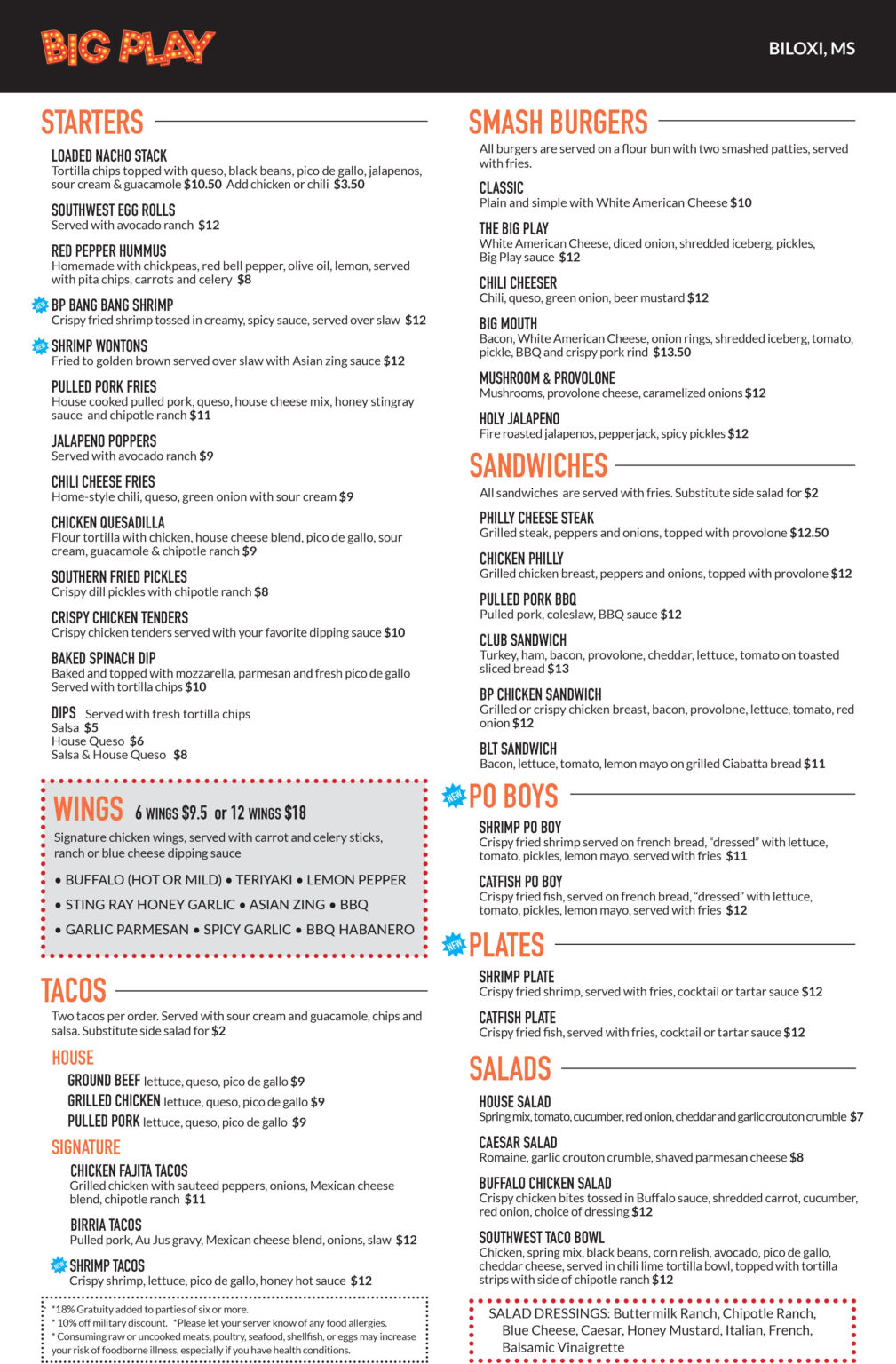 Eat & Drink – Big Play Entertainment Center Biloxi